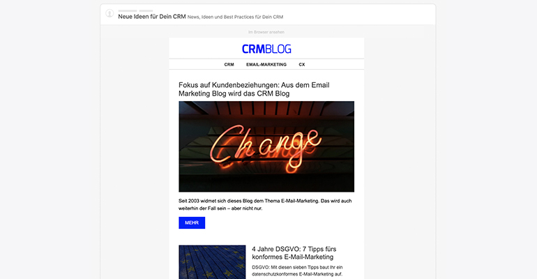 CRM Newsletter – CRM Blog